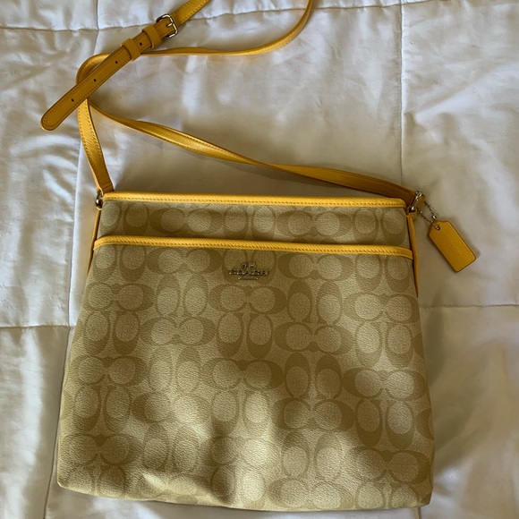 Bags | Authentic Yellow Coach Shoulder Bag | Poshmark
